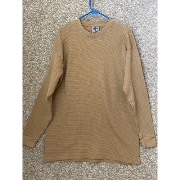 Shaka Wear | Shirts | Shaka Wear Mens Long Sleeve Tan Heavy Weight ...